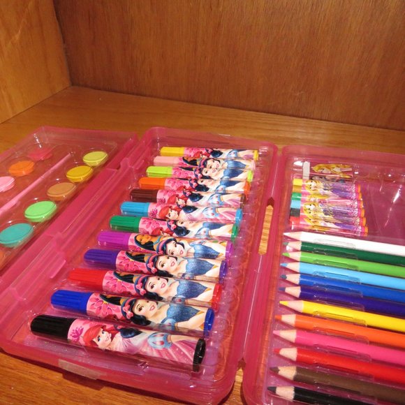 Disney | Toys | Disney Princess Art Case Kit With Art Supplies Like New ...